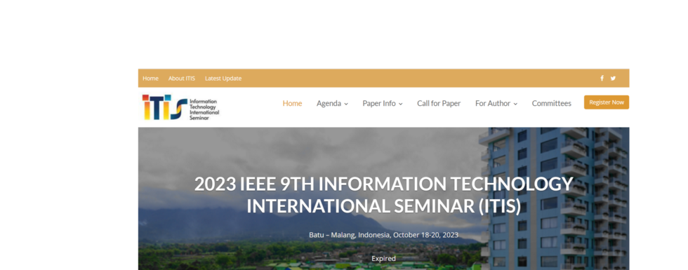 Penyelenggaraan Seminar Internasional Teknologi Informasi (ITIS) 2023 ...