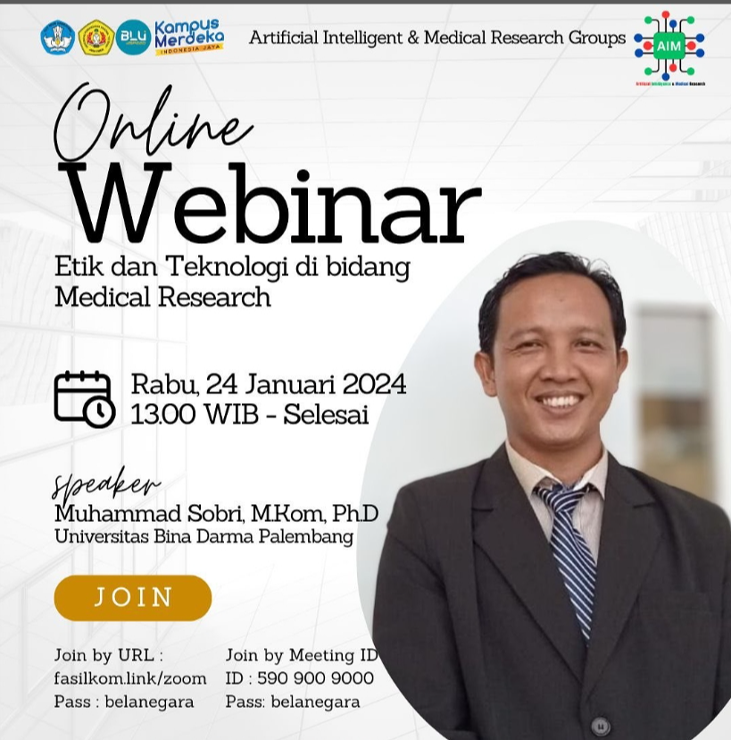 Webinar Online Etik dan Teknologi di Bidang Medical Research - Fakultas Ilmu Komputer UPN ...