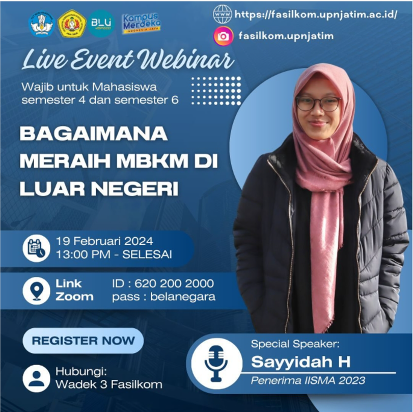 Bagaimana Meraih MBKM Luar Negeri Secara Gratis - Fakultas Ilmu Komputer UPN Veteran Jawa Timur