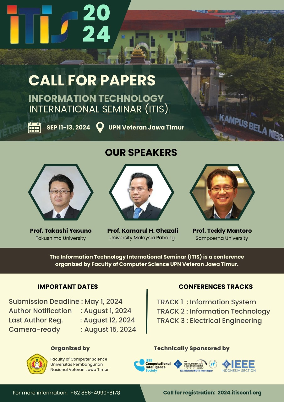 Information Technology International Seminar (ITIS) 2024 - Fakultas Ilmu Komputer UPN Veteran ...