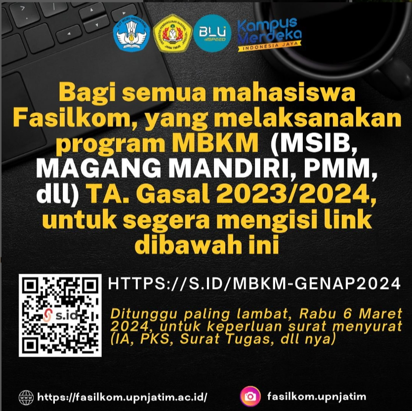 Program MBKM 2024 Mahasiswa Fasilkom - Fakultas Ilmu Komputer UPN ...