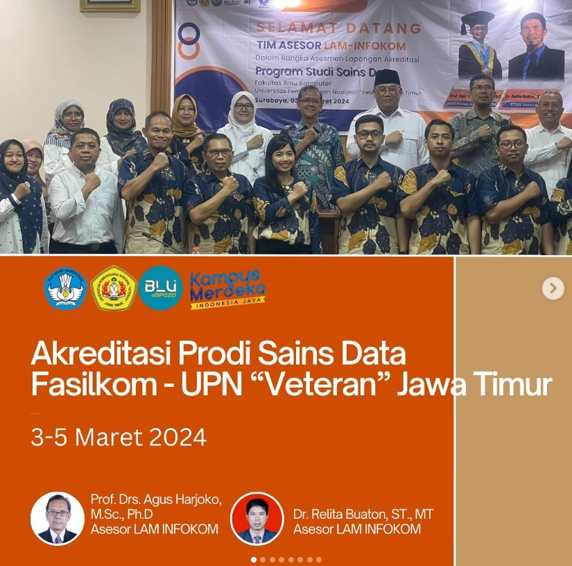 Akreditasi Program Studi Sains Data - Fakultas Ilmu Komputer UPN ... Akreditasi Program Studi Sains Data - Fakultas Ilmu Komputer UPN ...