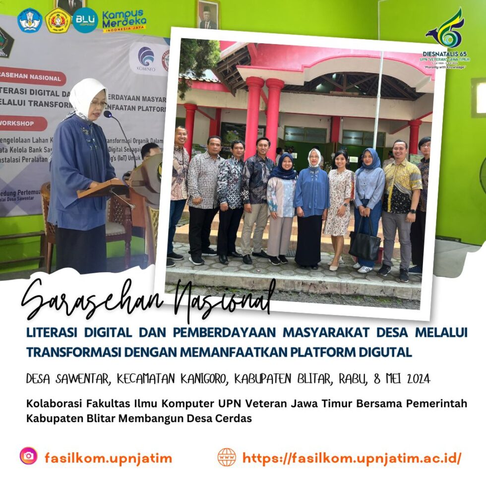 Sarasehan Nasional Literasi Digital - Fakultas Ilmu Komputer UPN Veteran Jawa Timur